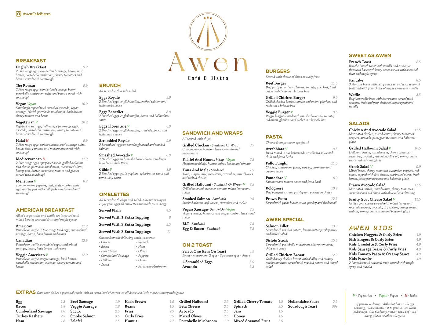 Menu – Awen